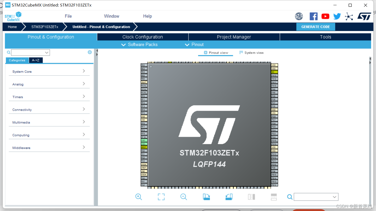 使用STM32cubeMX写一个简单的LED闪烁_cubemx闪灯-CSDN博客