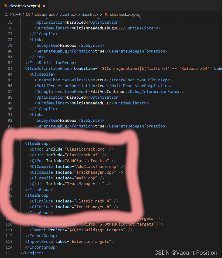 Error Lnk2001 无法解析的外部符号 Public Virtual Struct Qmetaobject Const Vs2019qt Vtk环境使用