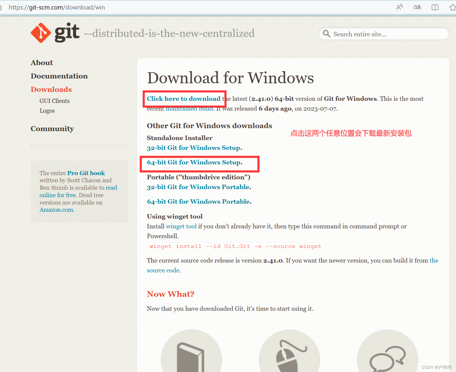 怎么下载Git?Windows上怎么安装Git？Linux上怎么安装Git？_git windows 下载-CSDN博客