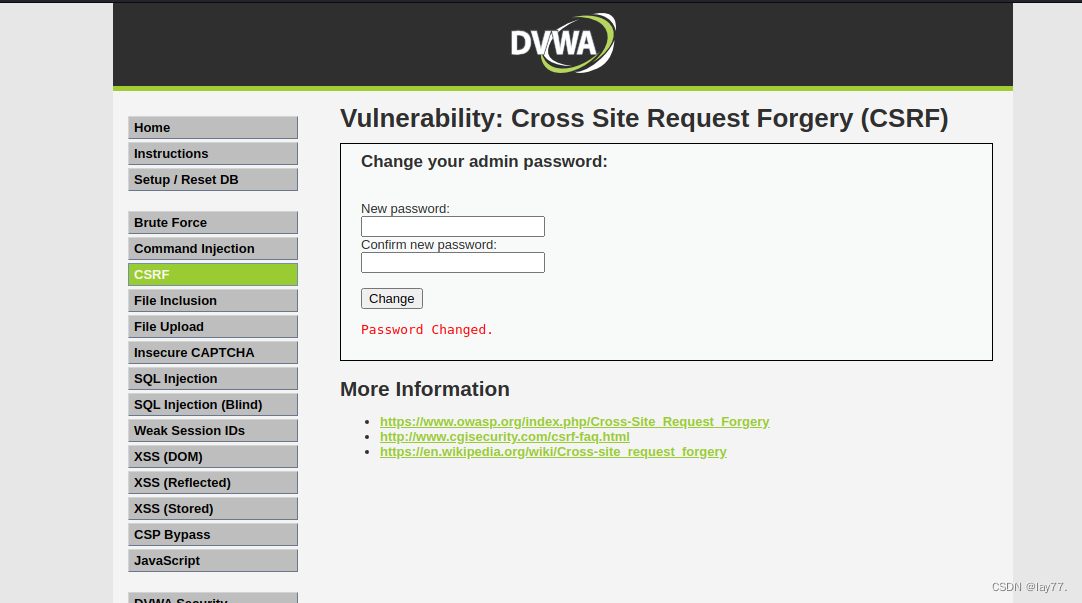 Exercise：1.CSRF漏洞场景复现 2.场景测试 3.CSRF与XSS 相结合_csrf漏洞复现-CSDN博客