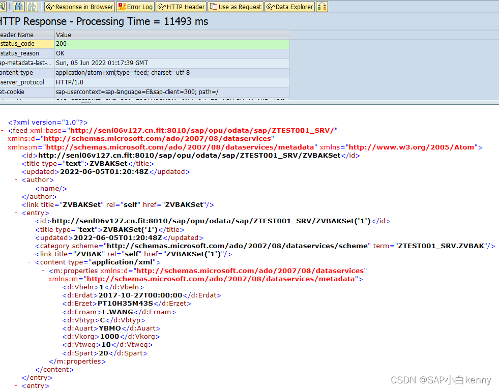 SAP 创建和测试一个OData Service-CSDN博客