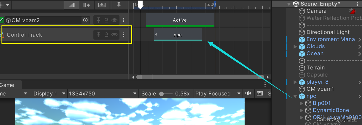 【Unity实现聊天】TimeLine实现虚拟相机转向NPC，并弹出对话_unity timeline 对话-CSDN博客