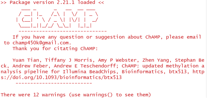 R包--ChAMP--甲基化芯片处理（450K、850K）_champ r包-CSDN博客