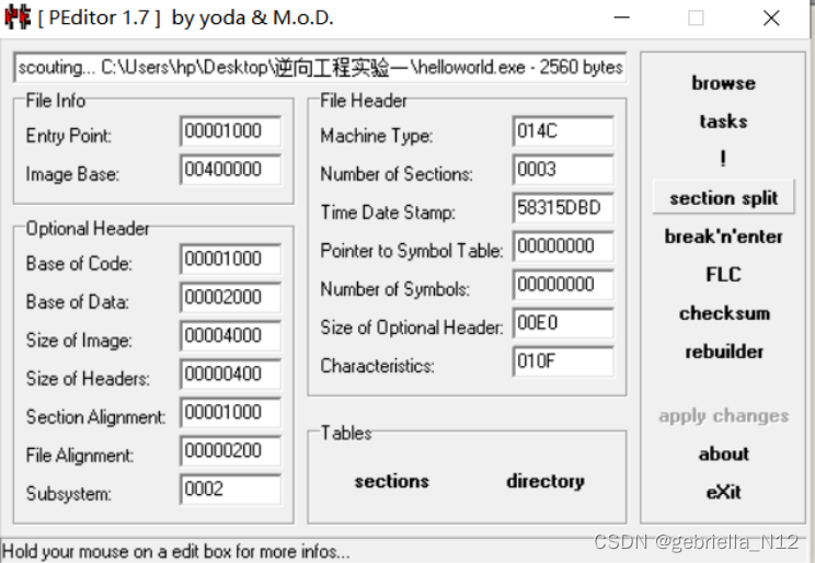 逆向工程实验一_flexhex-CSDN博客