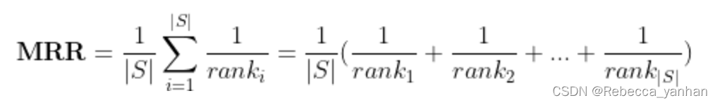 知识图谱嵌入评价指标之MRR，Hits@n-CSDN博客