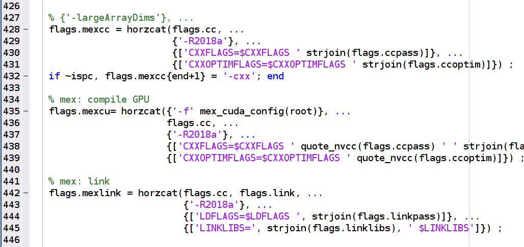 MatConvNet编译报错：mex/vl_nnconv.mexa64‘ compiled with ‘-R2018a‘ and linked with ‘-R2017b‘. 解决办法 ...