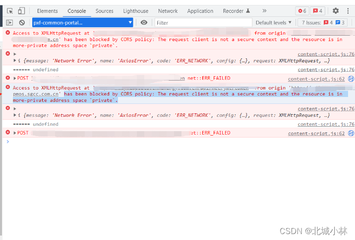 chrome升级后报错The request client is not a secure context and the resource is in more-private ...