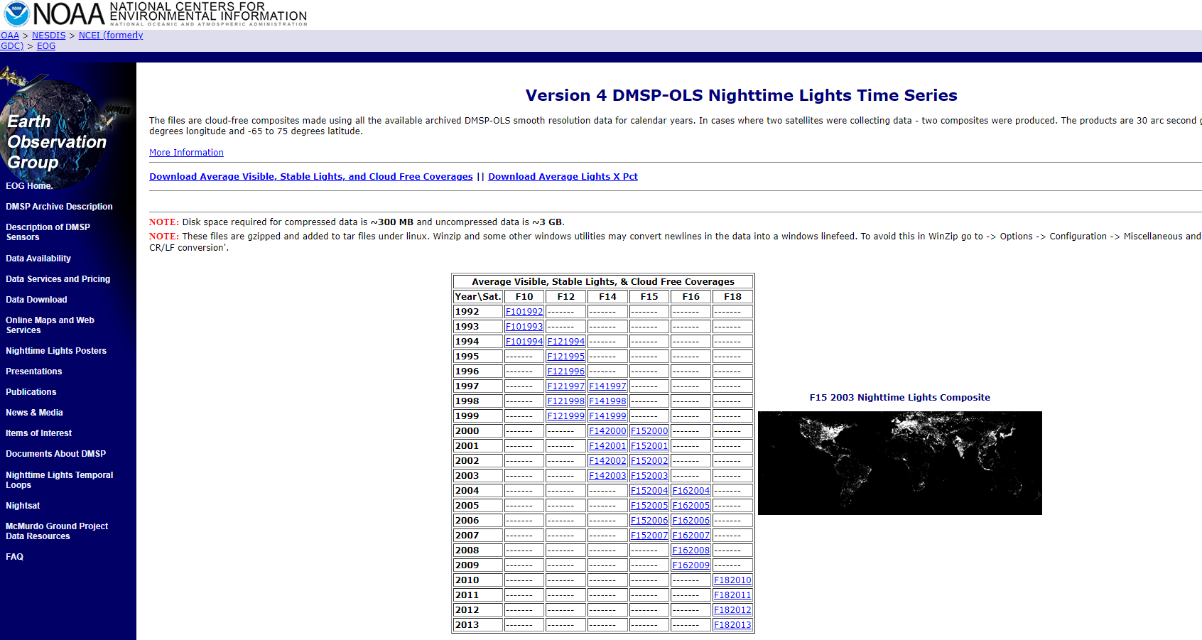 一、DMSP/OLS夜间灯光数据校正一数据下载_DMSP/OLS夜间灯光数据校正教程-CSDN专栏