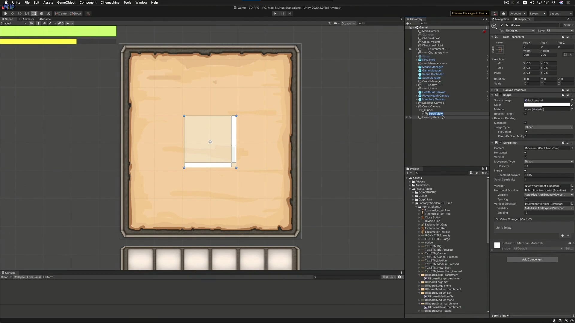 unity 3D RPG高级教程（十二）_unity vertical layou多列-CSDN博客