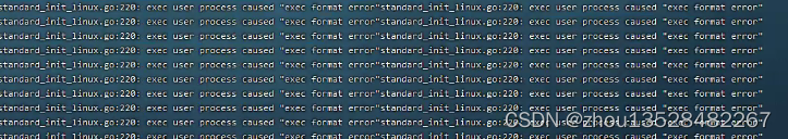 解决docker报错： exec user process caused “exec format error“_docker的sentinel-dashboard exec format ...