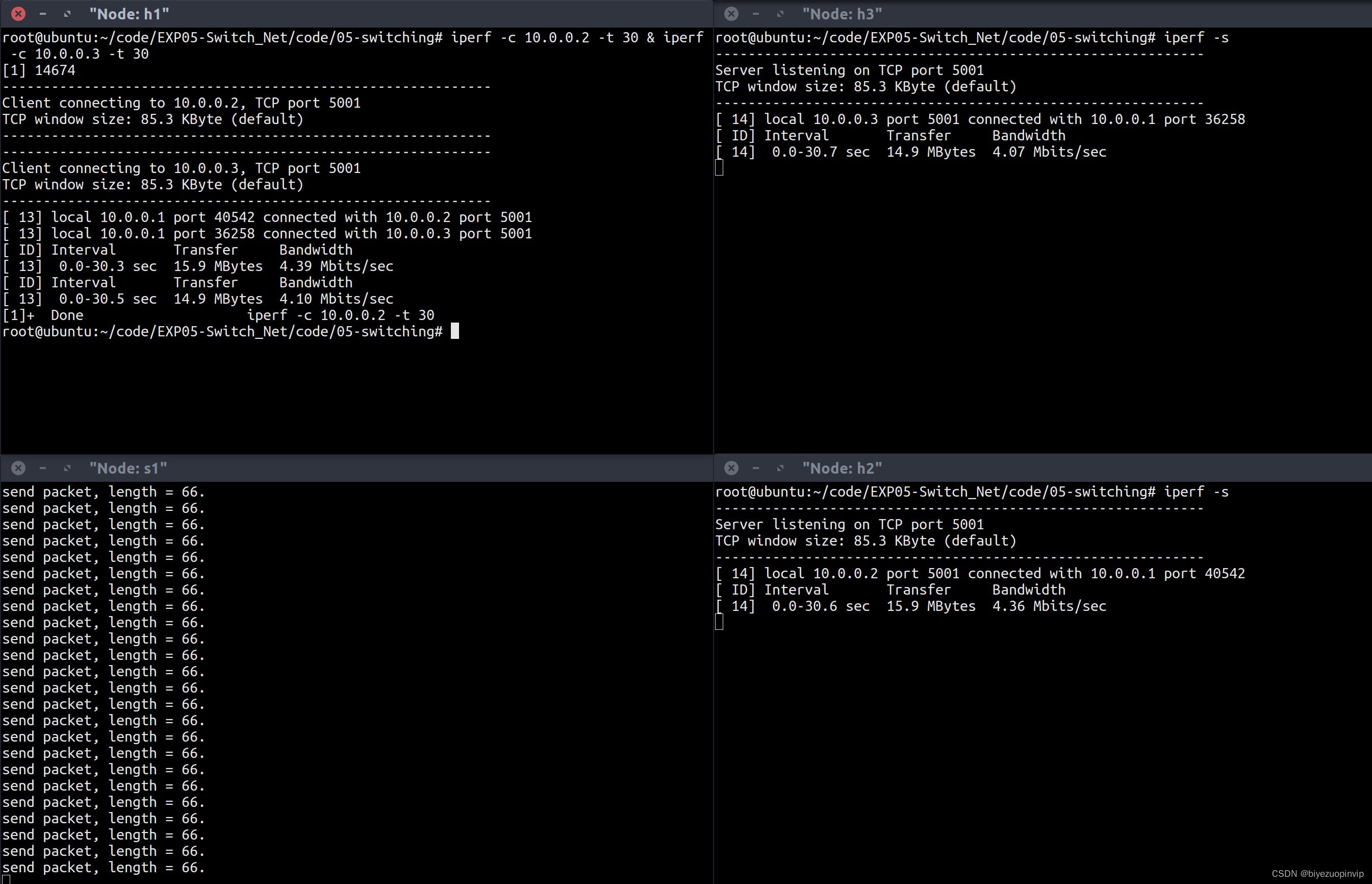 Python实现基于交换机转发实验python Iperf Csdn博客