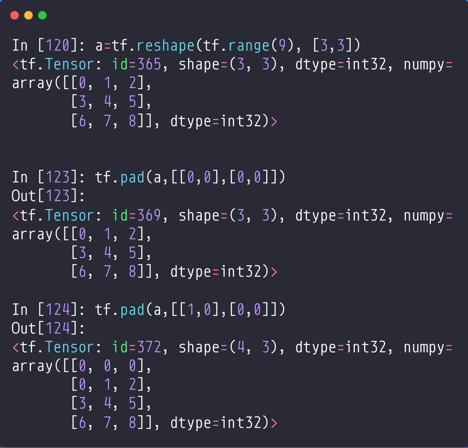 TensorFlow2-高阶操作（五）：数据填充【tf.pad()；参数：padding、mode】、【数据复制：tf.tile()】、【维度扩展+复制：broadcast_to()】_tf ...