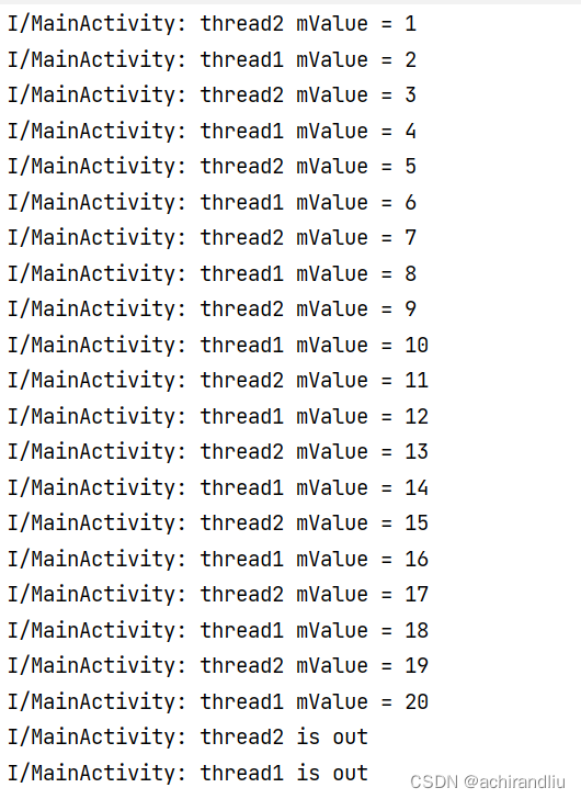 Java两个线程交替运行,notify,wait用法使用wait和notify交替运行 Csdn博客