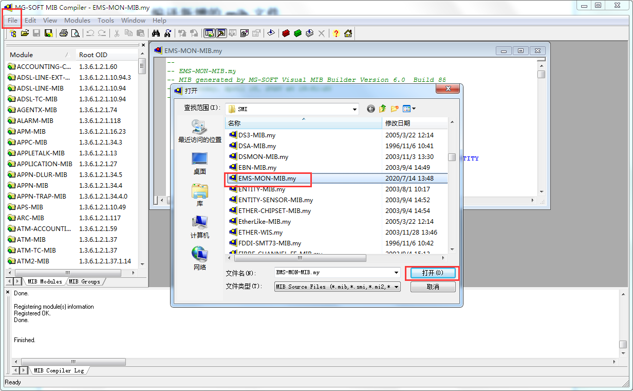 【snmp】MIB库文件生成器安装使用，编译MIB文件_mib compiler-CSDN博客