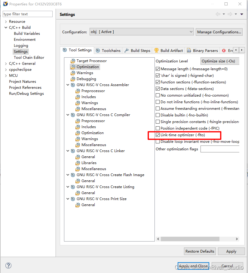 RISC-V IDE MRS使用笔记(四):链接时优化_mrs 代码优化-CSDN博客