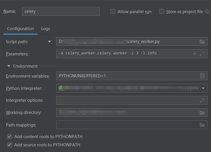 在PyCharm中调试celery、gunicorn_pycharm 配置启动 celery-CSDN博客