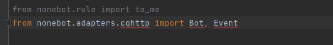 使用nonebot2导入Bot包的时候报错 driver.register_adapter(“cqhttp“, CQHTTPBot)TypeError: register_adapter ...