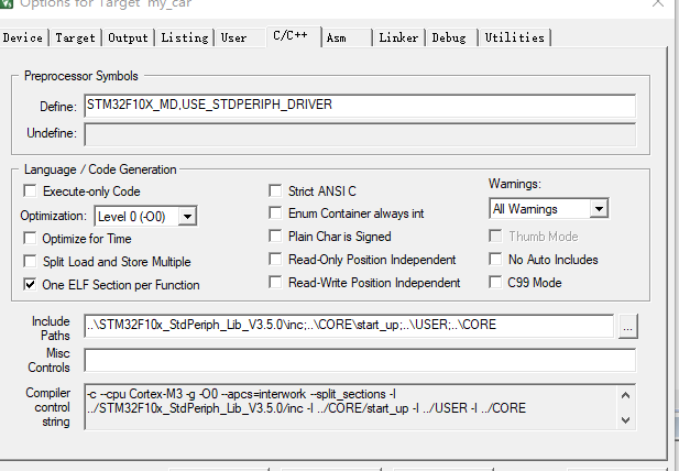 Keil5新建STM32F10xx固件库工程详解_stm32f103的keil工程目录结构-CSDN博客