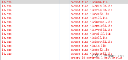 codeblocks 提示ld.exe cannot find -lwinmm.lib等各种lib文件_ld.exe||cannot find codeblocks-CSDN博客