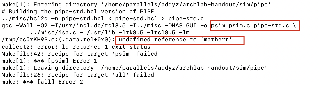 《深入理解计算机系统》Y86-64实验四Architecture Lab环境安装_archlab-handout-CSDN博客