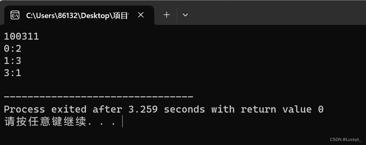 1021个位数统计-CSDN博客