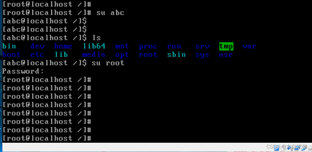 Linux简单命令学习 Useradd Passwd Userdel 在linux系统里添加一个abc账号 用来测试使用 要求设置密码