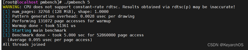 KeyarchOS内存基准测试benchmark之pmbench-CSDN博客
