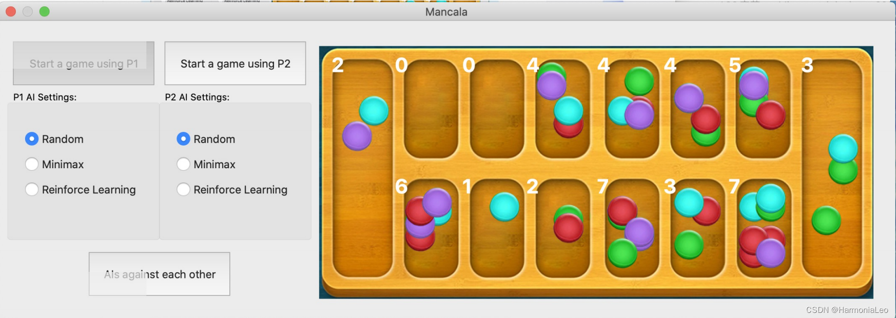 基于Minimax&Alpha-Beta剪枝和强化学习的播棋（Mancala）AI_mancala游戏规则-CSDN博客