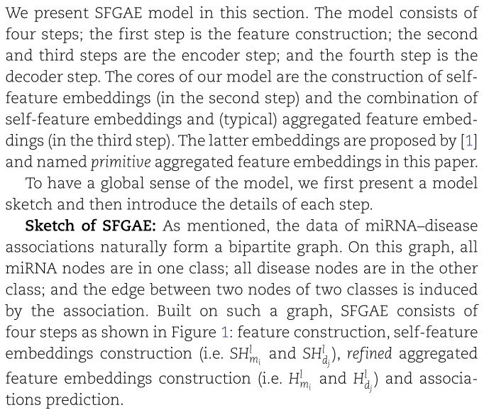 SFGAE：一种用于miRNA与疾病关联预测的基于自特征的图自动编码器模型（Briefings in Bioinformatics）_sfgae:一种用于mirna与疾病关联预测的基于自特征的 ...