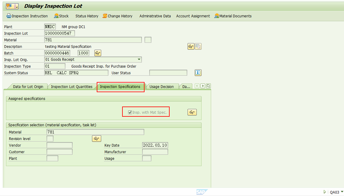 SAP QM中阶之Material Specification的使用_sap qm模块 为何用的这么少-CSDN博客