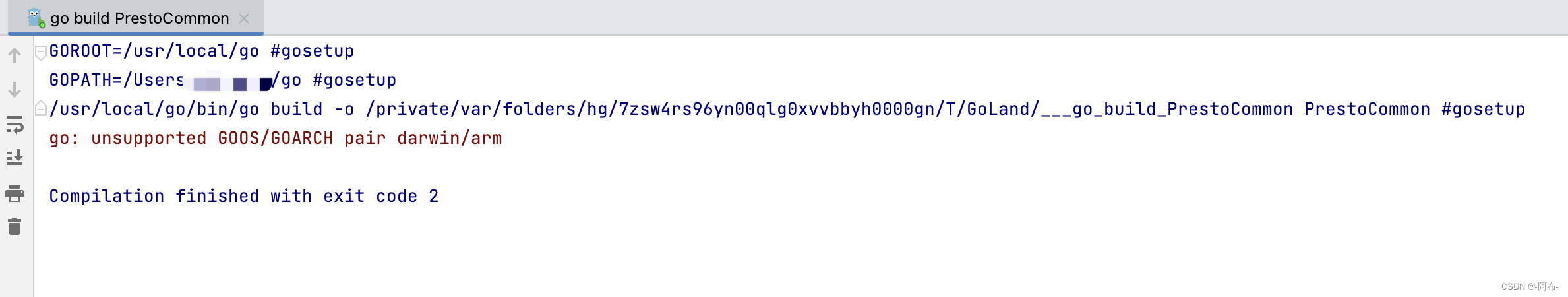 goland mac m1 go: unsupported GOOS/GOARCH pair darwin/arm_mac go arch-CSDN博客