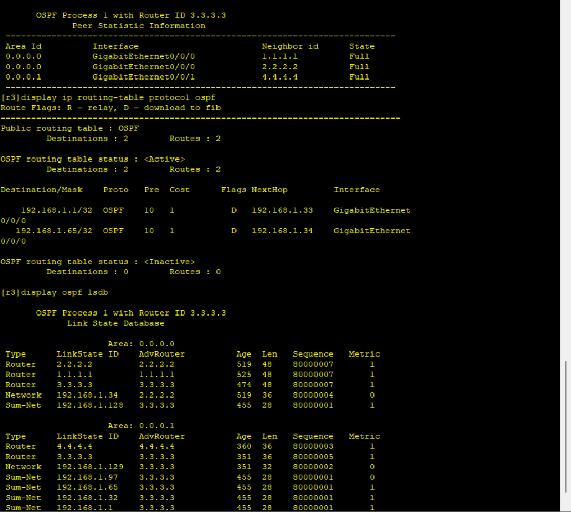 ospf实验_dis ip routing-table protocol ospf没反应-CSDN博客