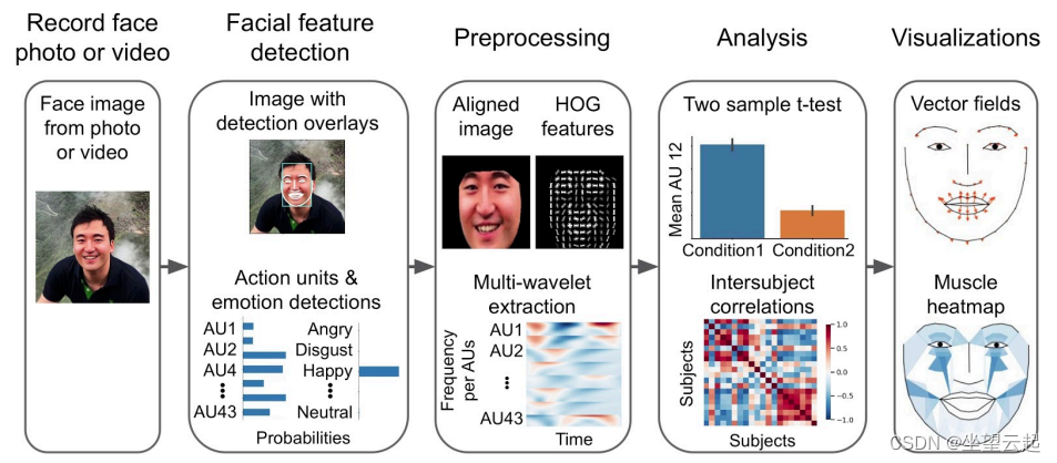 机器学习笔记 - Py-Feat基于Python的面部表情分析_python表情分析_坐望云起的博客-CSDN博客