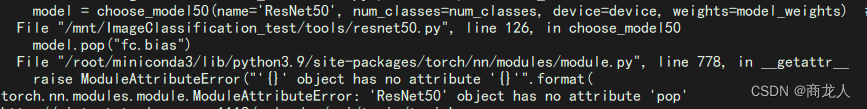 size mismatch for fc.weight: copying a param with shape torch.Size([1000, 2048]) from checkpoint ...