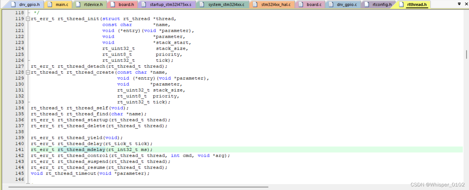 STM32L475潘多拉开发板RT Thread实验2_RGB_LED-CSDN博客