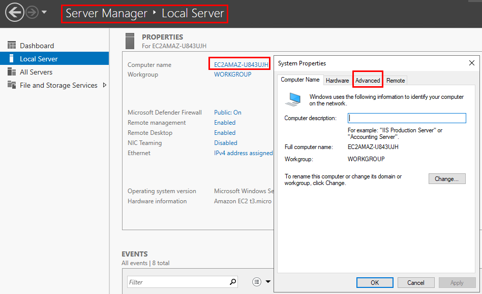 AWS Windows Server 2019 环境变量_windows server 2019环境变量查看-CSDN博客