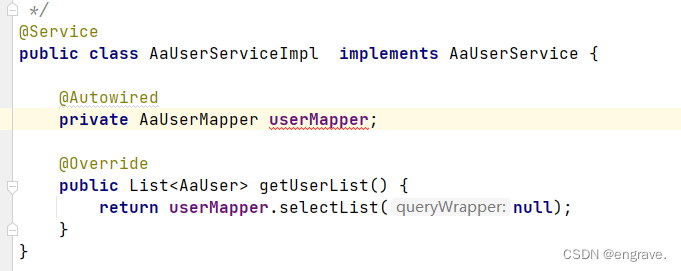 Service层mapper无法autowired Could Not Autowire No Beans Of ‘xxmapper‘ Type Found Mapper无法