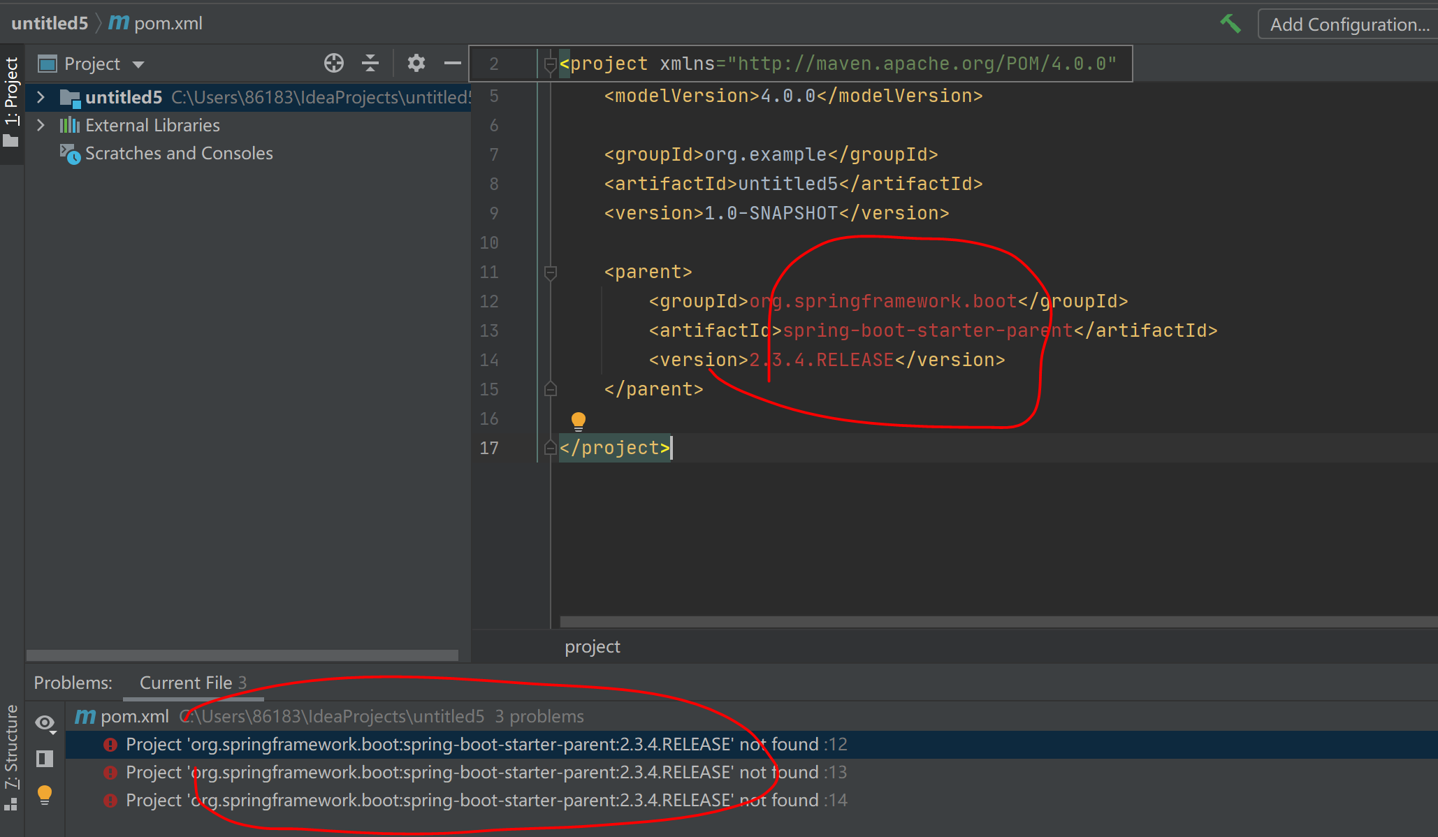 【基础入门】在pom引入＜parent＞时标红-spring-boot-starter-web报红-_ 爆红-CSDN博客