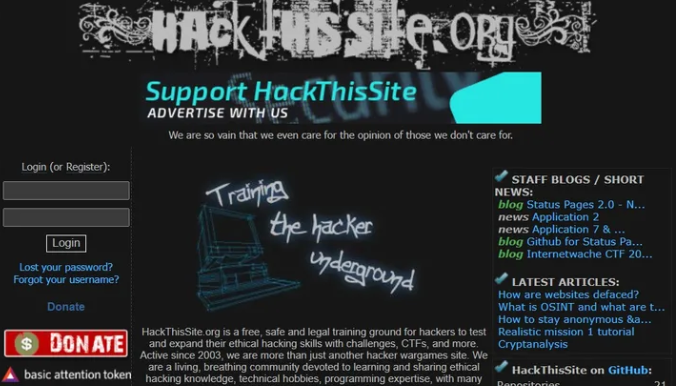 七个合法学习黑客技术的网站，让你从萌新成为大佬_华为src黑客官网-CSDN博客