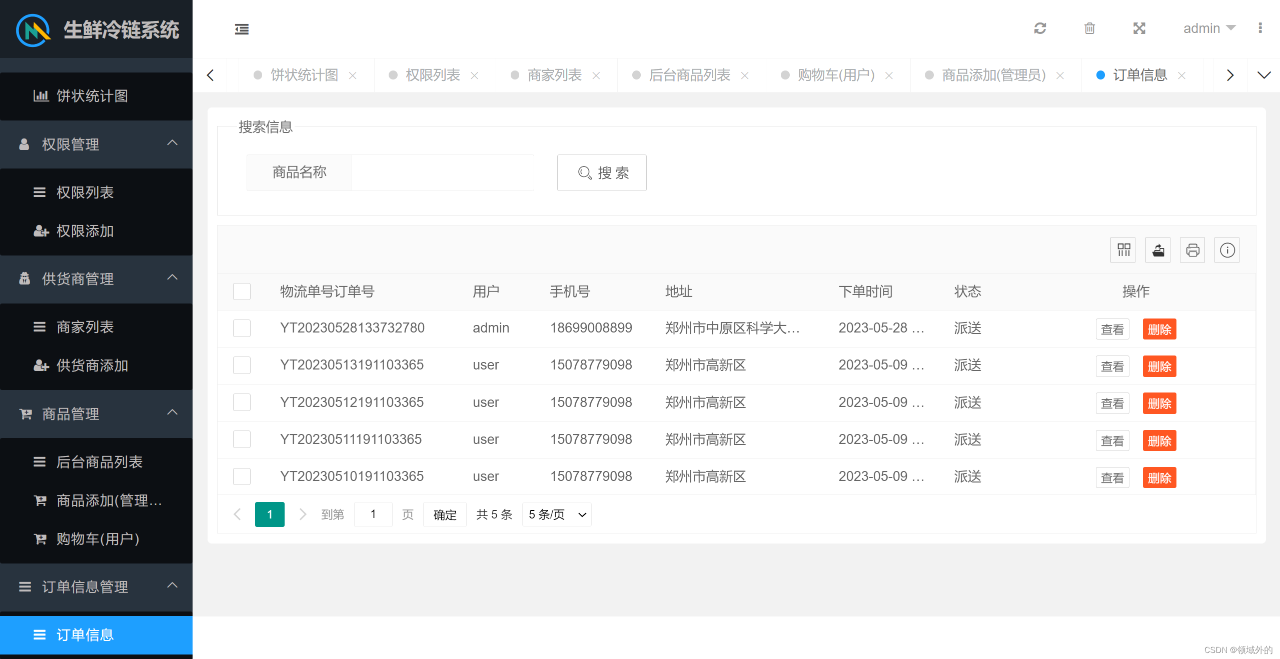 基于 Springboot 的生鲜冷链系统的设计与实现冷链物流配送数据库 Csdn博客