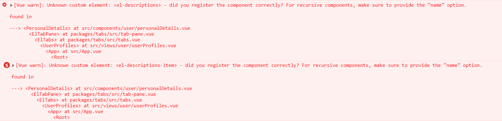 Unknown Custom Element ＜el Descriptions＞unknown Custom Element Csdn博客 