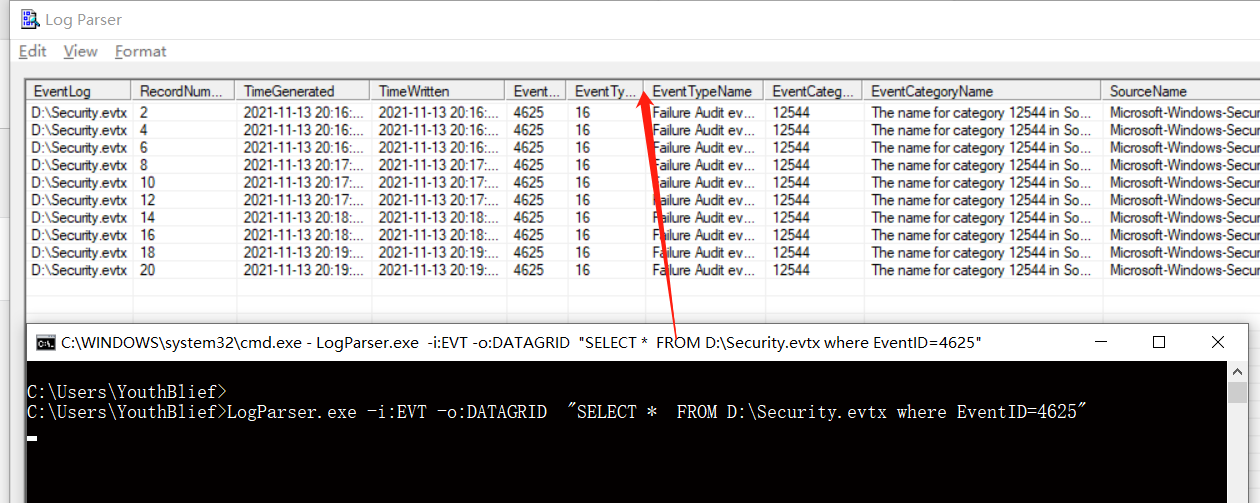 windows日志分析 及 Log Parser使用记录_如何使用logparser查询登录失败-CSDN博客