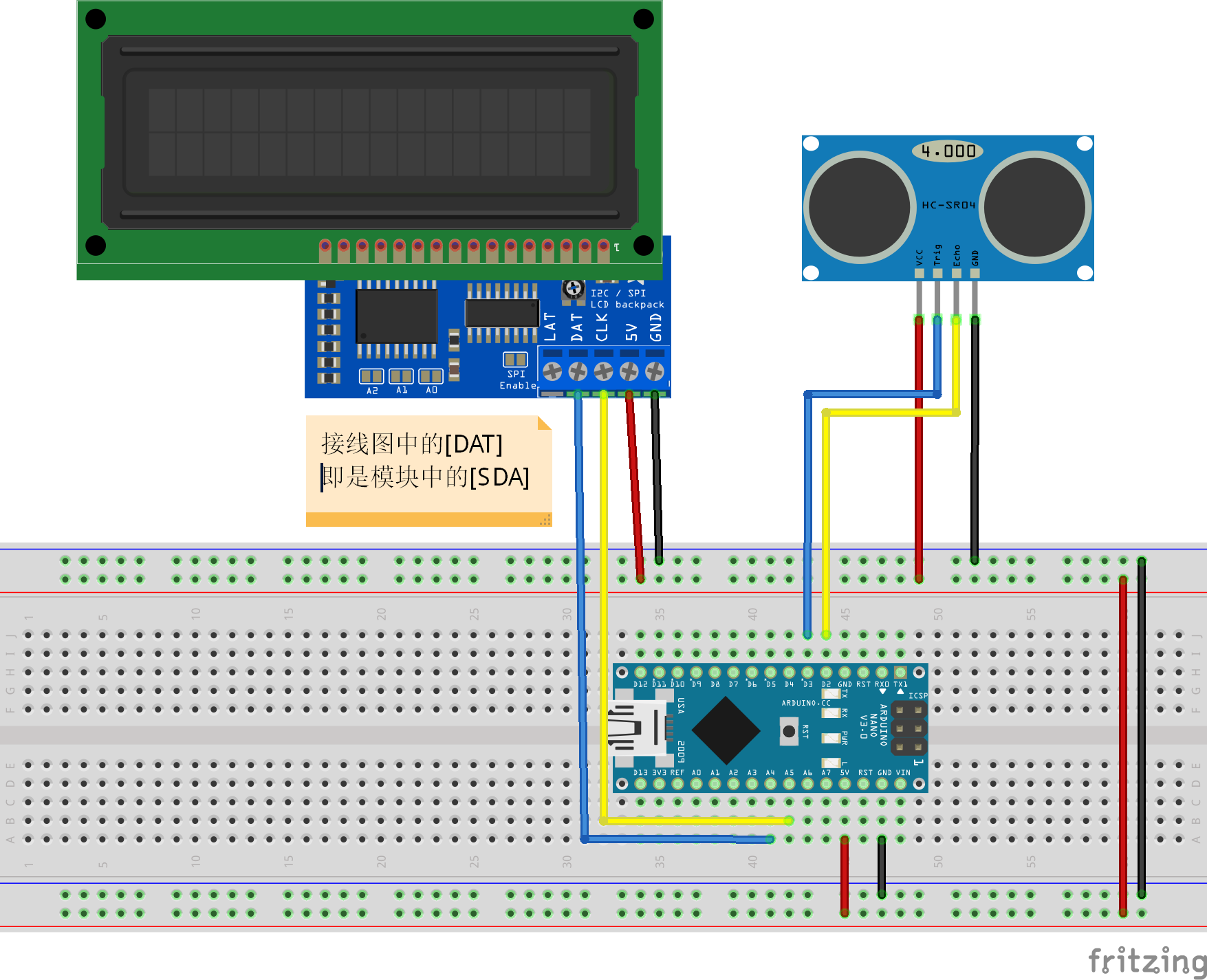 Fritzing软件绘制Arduino面包板接线图传感器模块库文件008_fritzing超声波传感器在哪里-CSDN博客