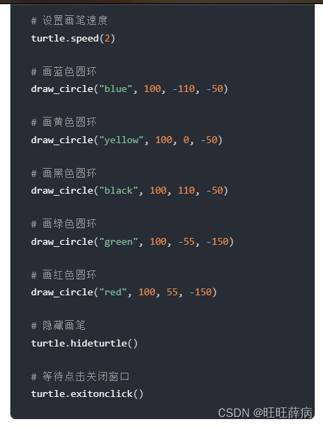 如何用python画奥运五环 Csdn博客 