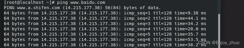 如何用Linux系统的root用户和普通用户ping百度._linux ping 百度-CSDN博客
