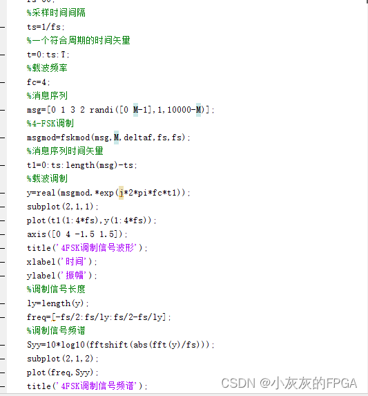 Matlab通信仿真系列——载波频率调制(FSK)仿真_fsk调制 matlab-CSDN博客