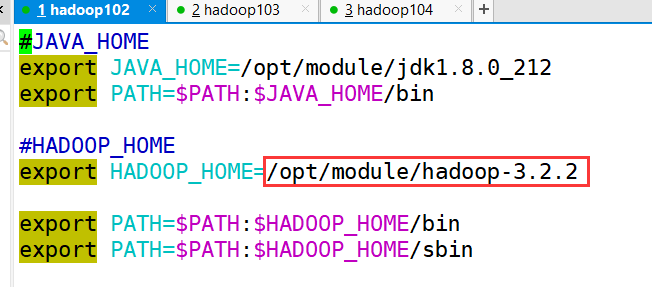 Hadoop的环境配置——搭建一个主机hadoop102，两个从机hadoop103，hadoop104，并运行分布式词频统计_在windows下进行wordcount词频统计-CSDN博客
