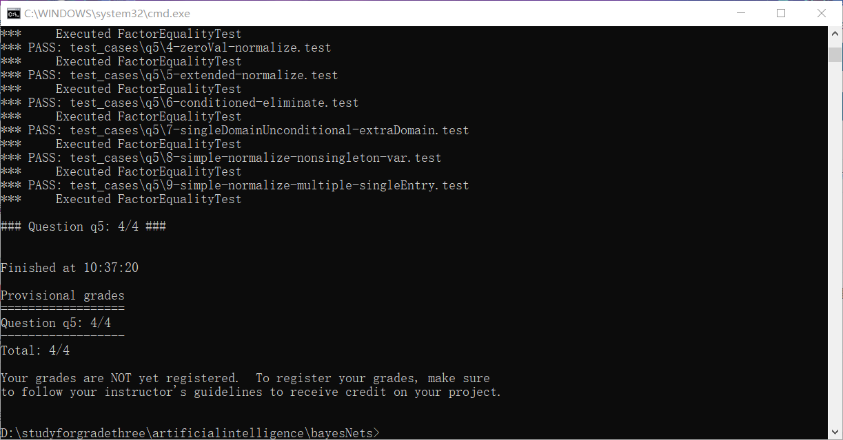 【人工智能】UC Berkeley 2021春季 CS188 Project 4:Inference in Bayes Nets贝叶斯网络中的 ...