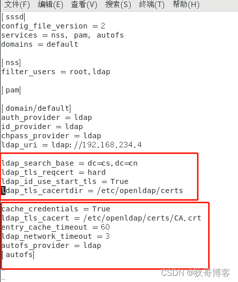 Ldap+sssd认证中TLS加密设置_ldap 与tls-CSDN博客